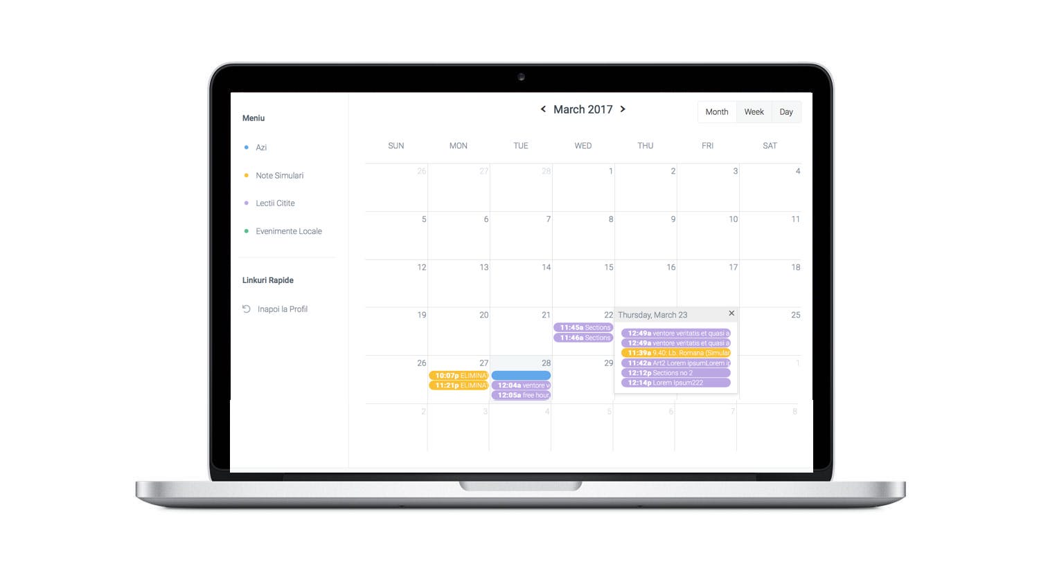 Academia de Politie - Calendar Individual Pregatire Examen Admitere